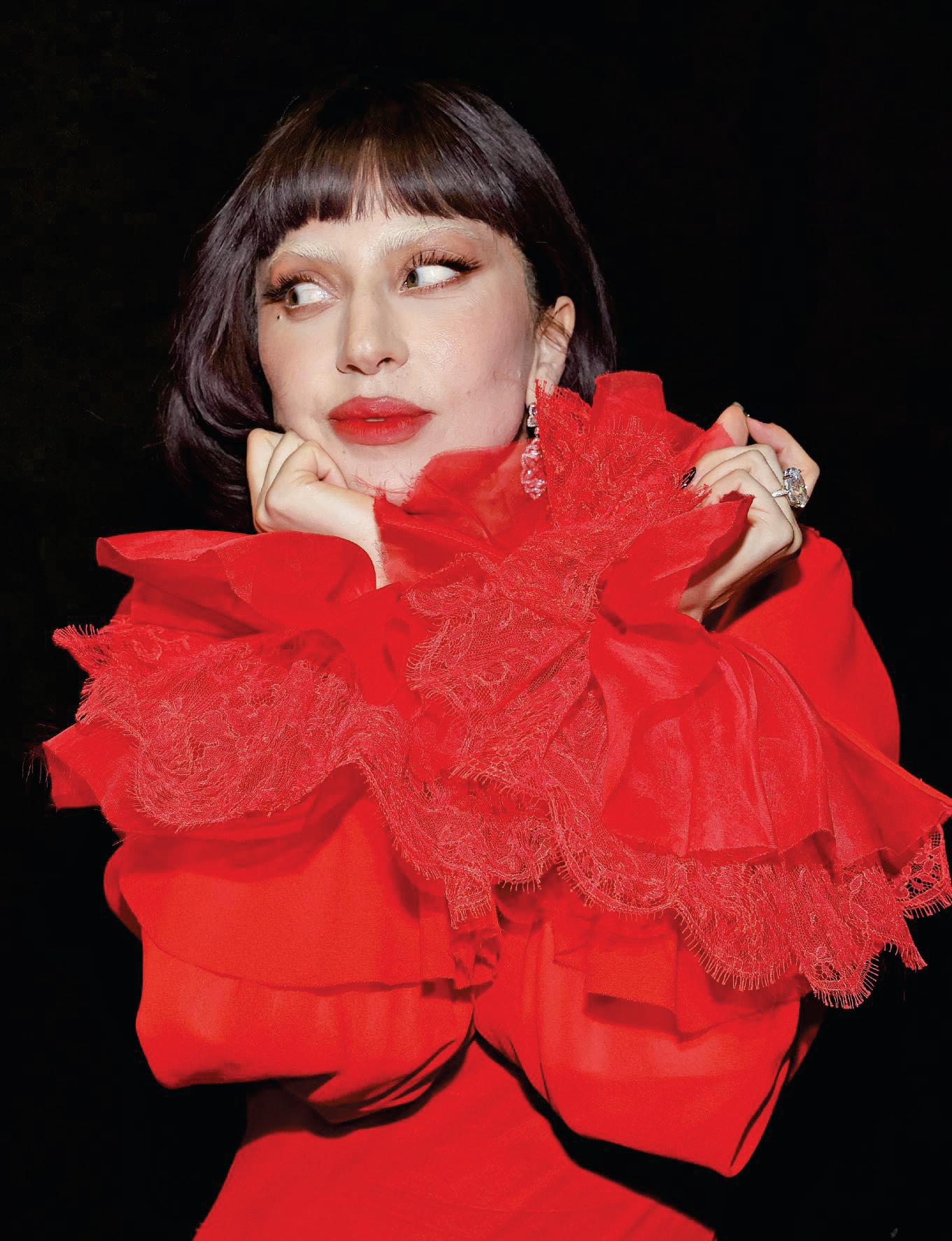 GAGA IS LADY IN RED AS SHE TALKS 'BREAKING RULES' | HELLO! UK ...