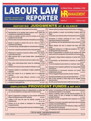 Labour Law Reporter Magazine - Get your Digital Subscription