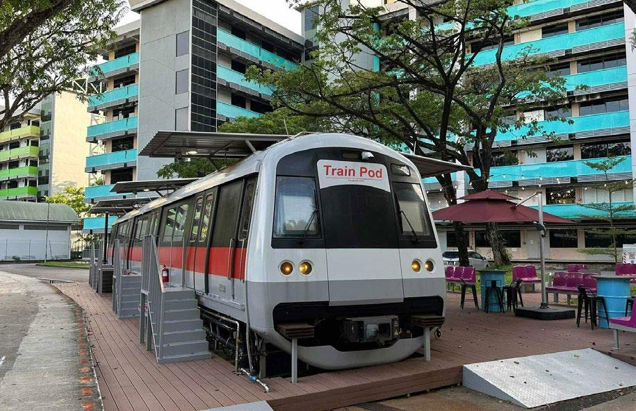 MRT train turned hotel offers compact rooms for work and rest ...