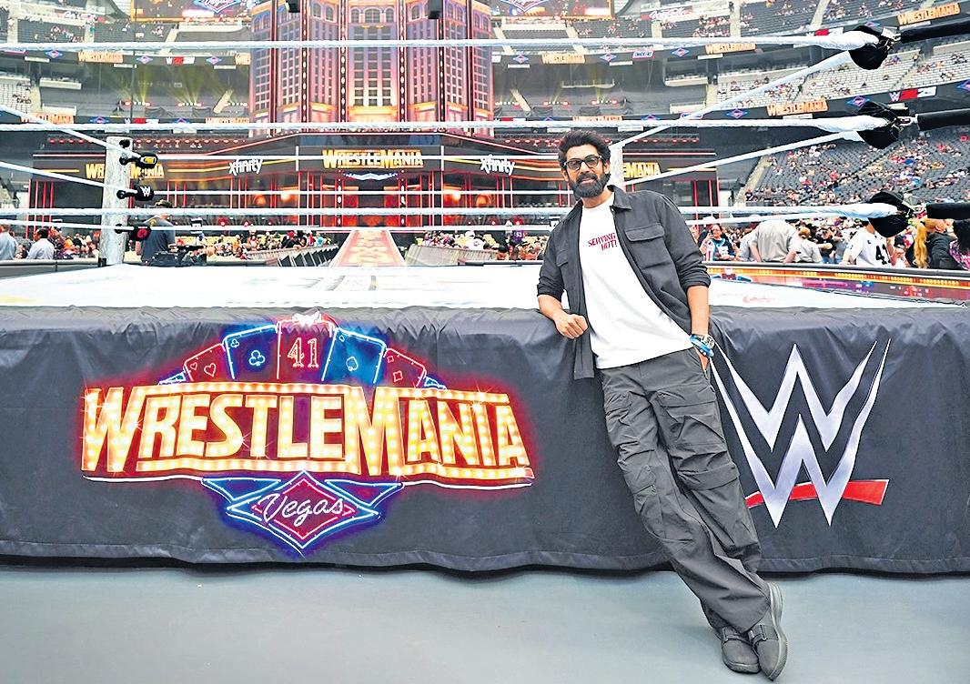 Rana becomes first Indian actor to feature at WrestleMania | Telangana ...