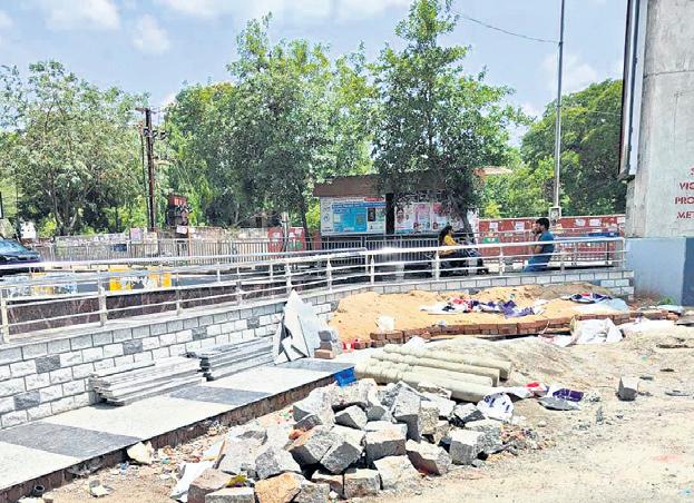 Remove construction material | Telangana Today - Hyderabad - Newspaper ...
