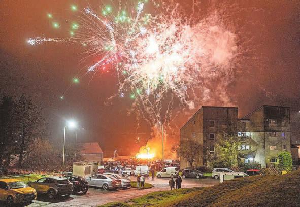 Village bonfire goes up in a blaze of glory | South Wales Echo ...