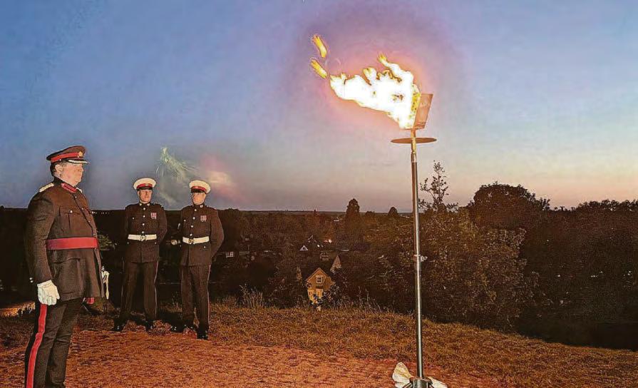 Beacon is lit to mark 80 years since VE Day | Cambridge News ...