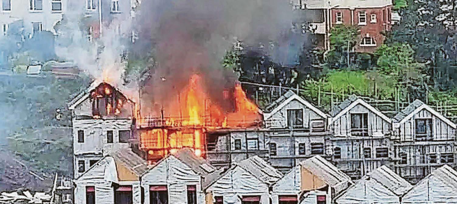 Fire spread to buildings under construction | Western Morning News ...