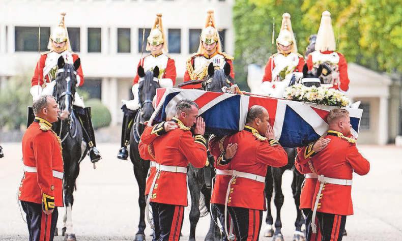 Military funeral for pioneering female Life Guards officer, 28 ...