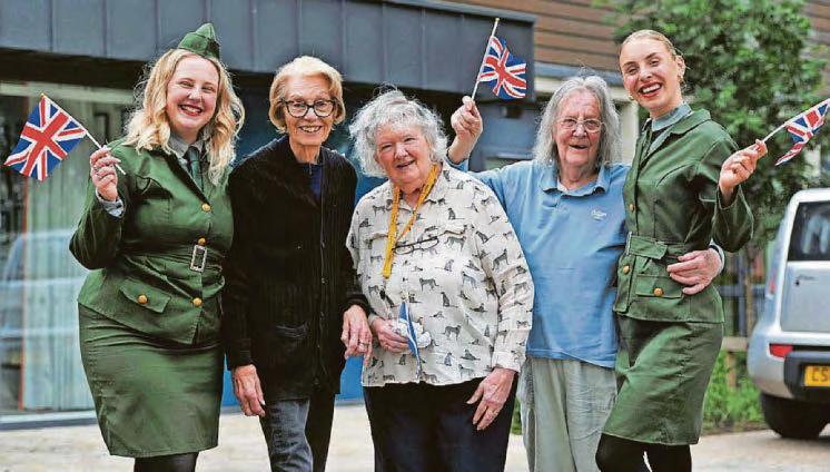 VE Day Nursing home residents fly flags and sing in celebration ...