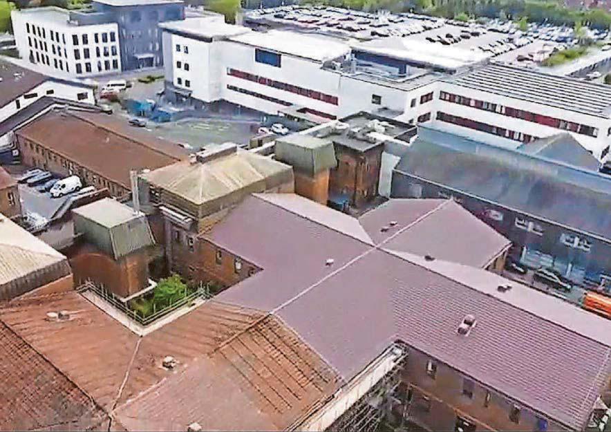 Roof replaced above nine wards at city hospital | South Wales Evening ...
