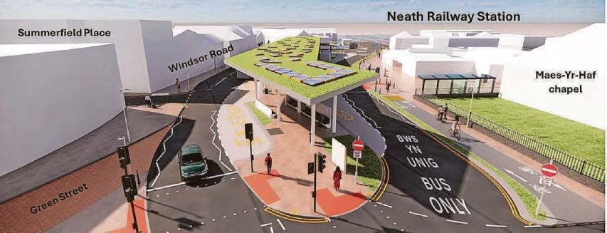 First look at town's new transport hub scheme | South Wales Evening ...