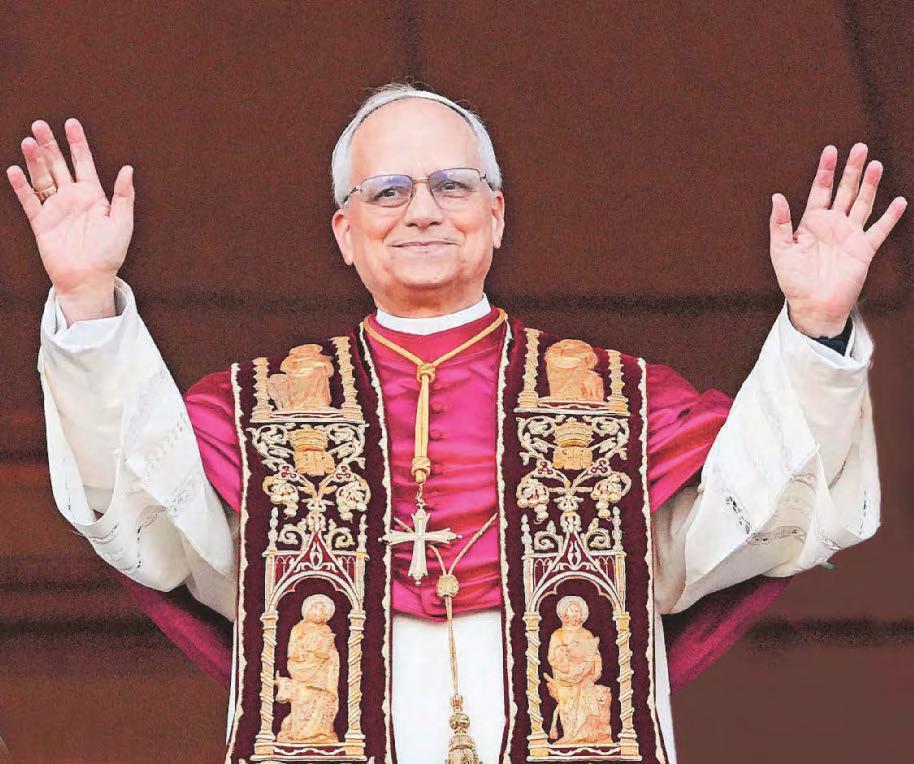 New Pope Leo makes first public appearance | Western Mail - newspaper ...