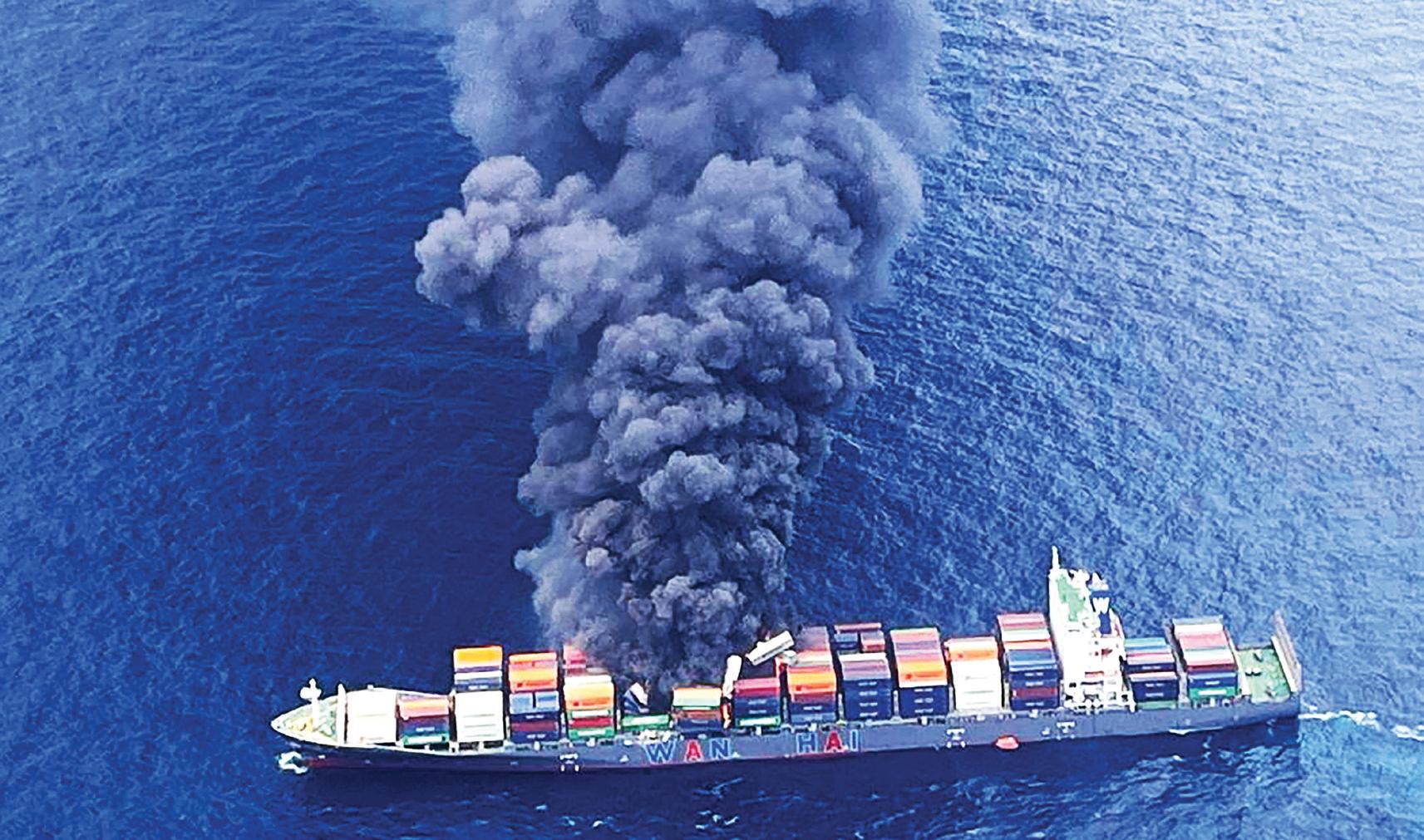 Indian navy deploys after crew injured on burning cargo ship | Khaleej ...