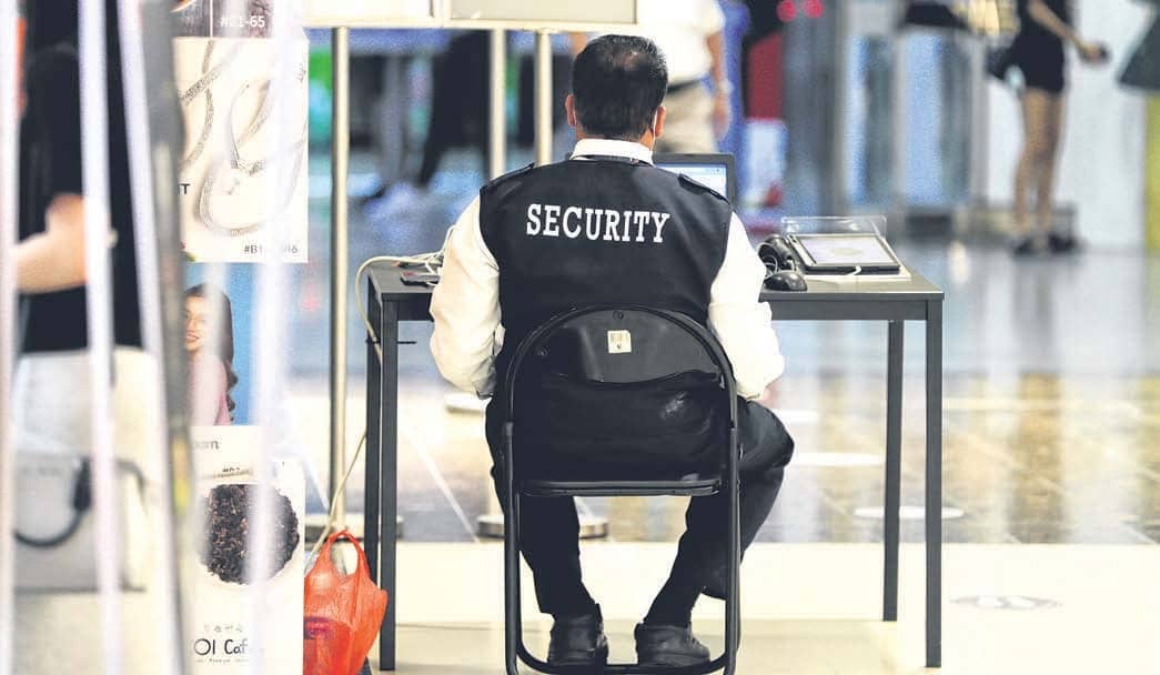 Worker welfare • No harm letting security officers sit while on duty