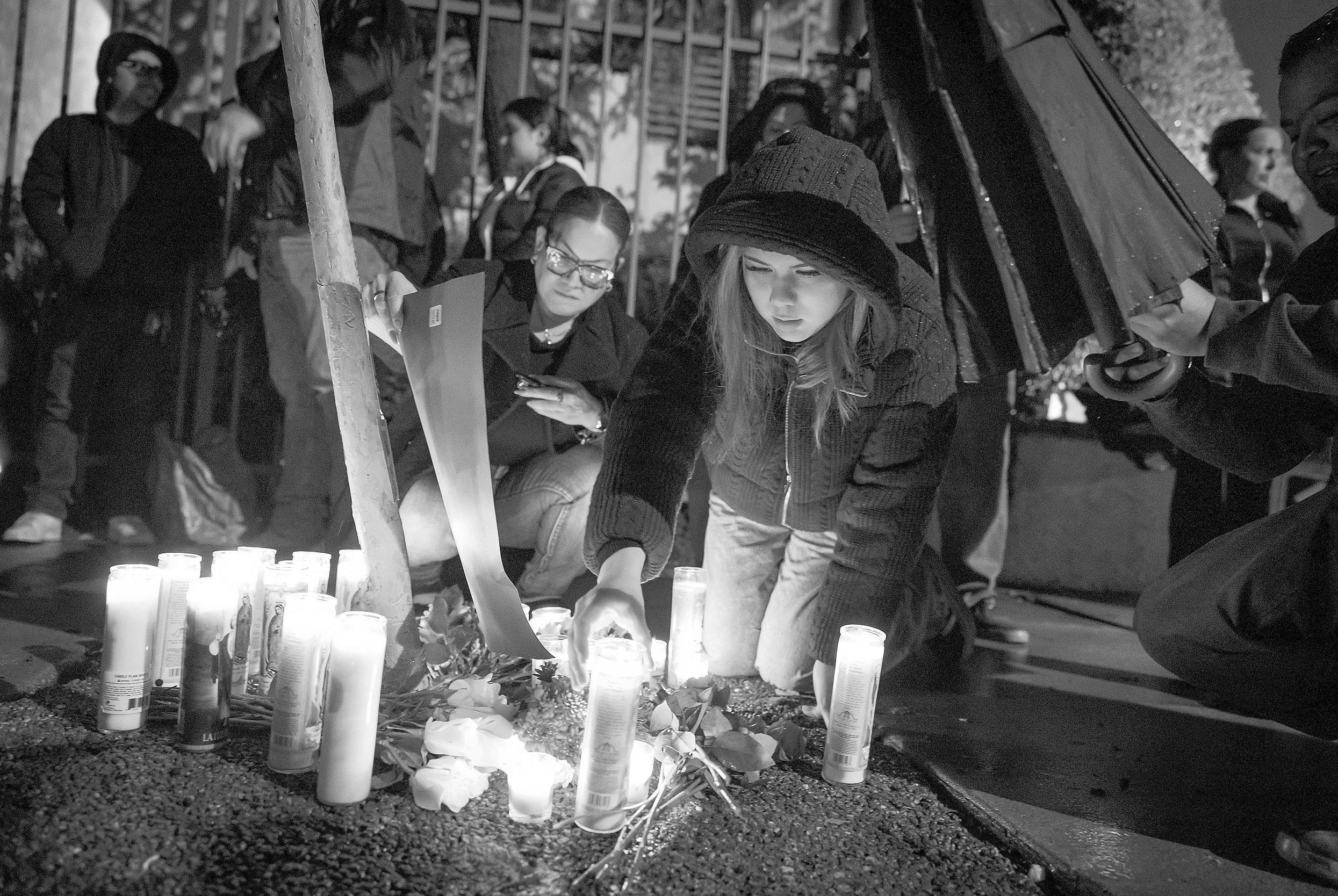 Vigil held for man shot dead by ICE officer | Los Angeles Times ...